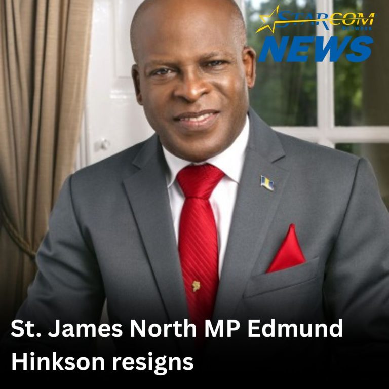 By-election looms as St. James North MP Edmund Hinkson resigns - Starcom Network